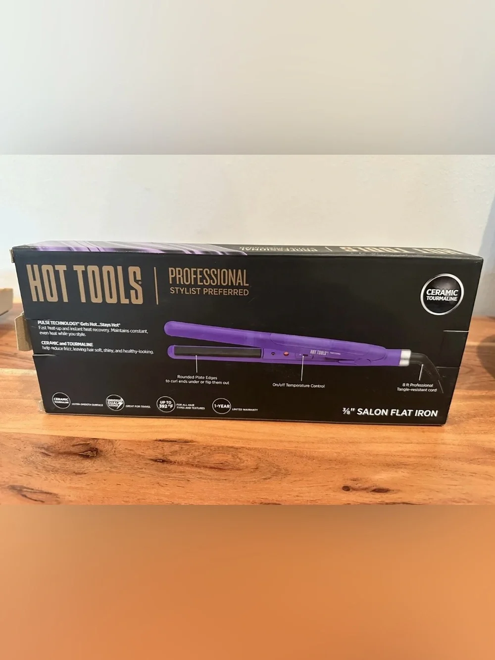 Hot Tools | Hair | Hot Tools Purple Ceramic Tourmaline 38 Salon Flat ...